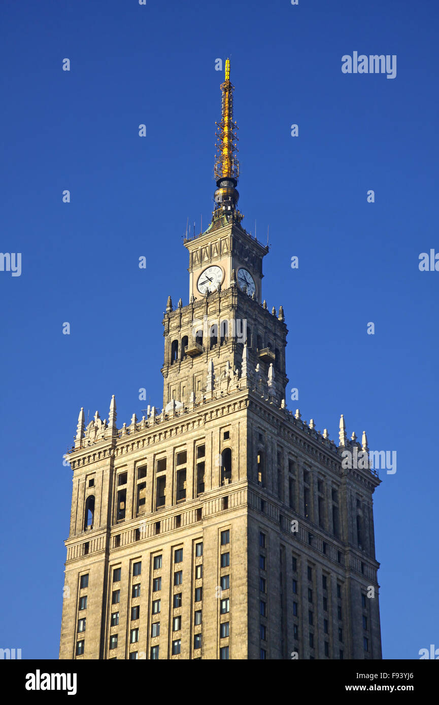 Warsaw clock tower hi-res stock photography and images - Alamy