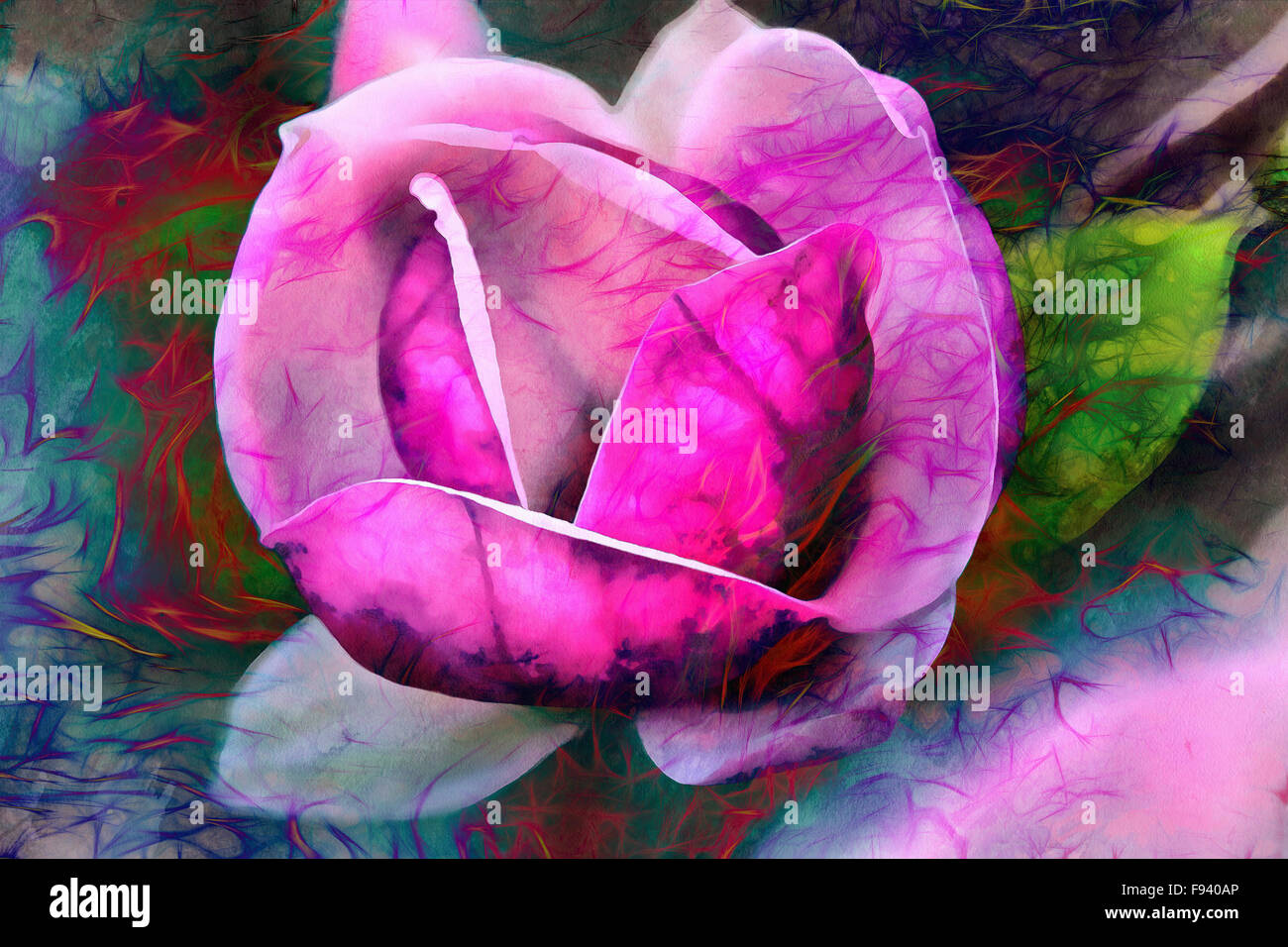 Beautiful blue color flower, Color Abstract background Stock Photo - Alamy