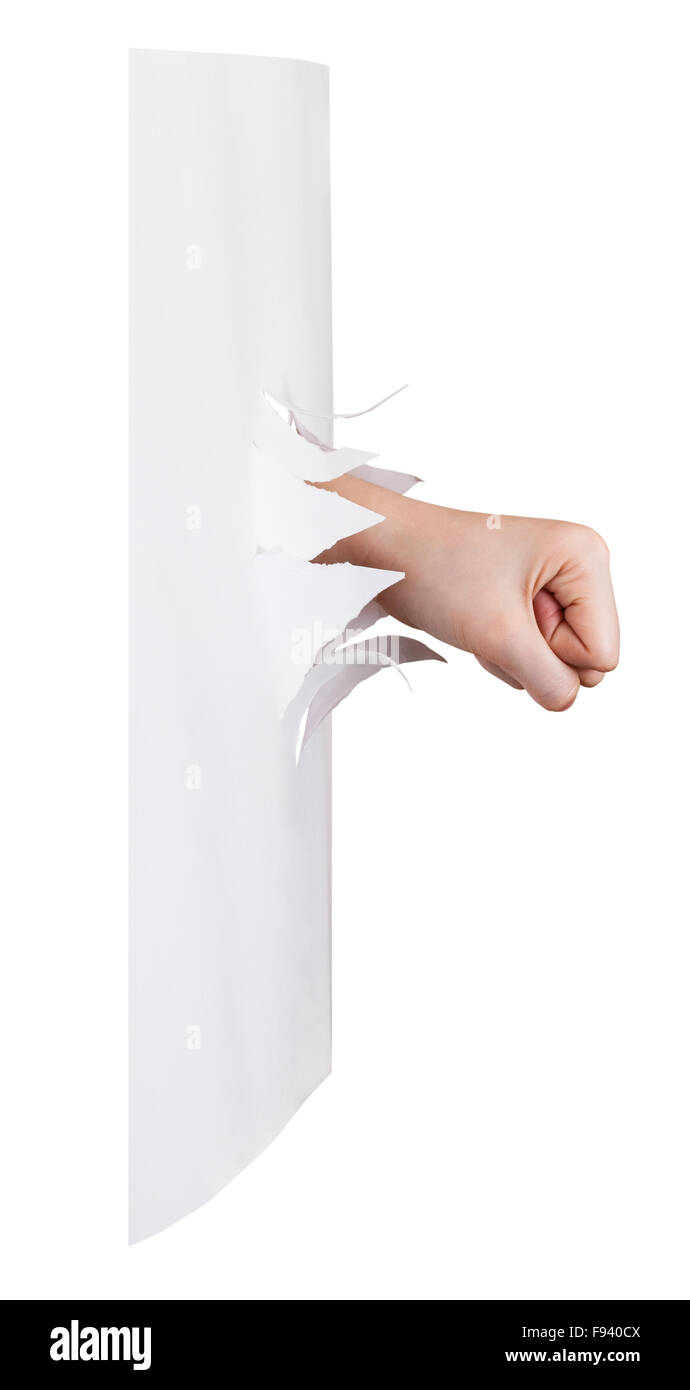 Side view fist hand gesture hi-res stock photography and images - Alamy