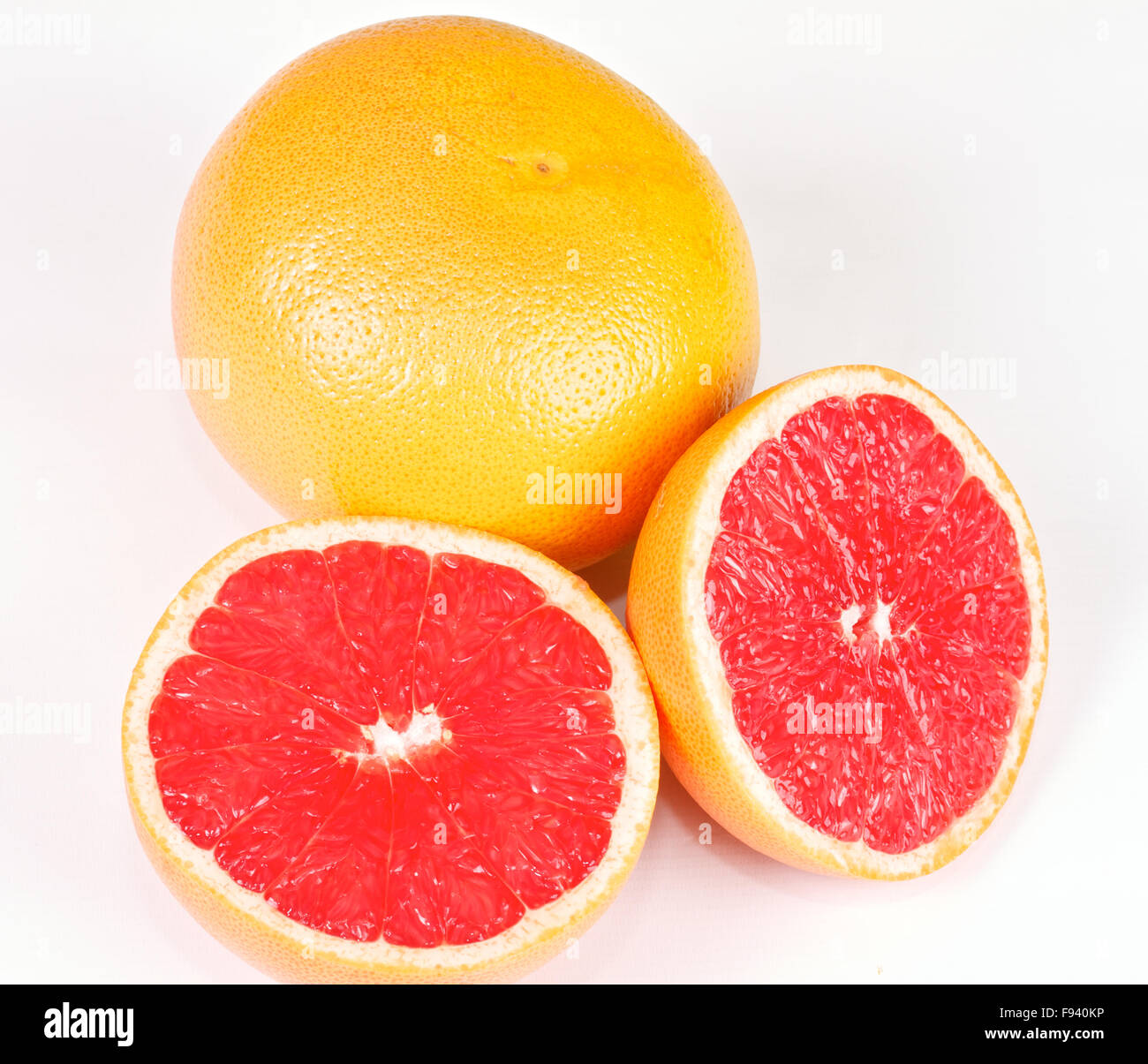 Ripe orange grapefruit isolated on white background Stock Photo - Alamy