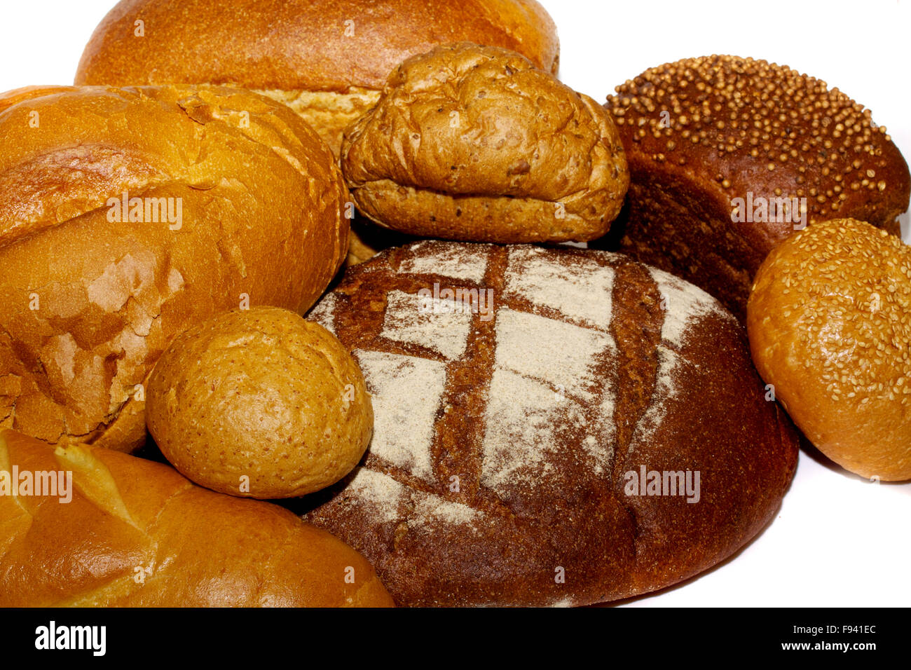 assortment of baked bread Stock Photo - Alamy