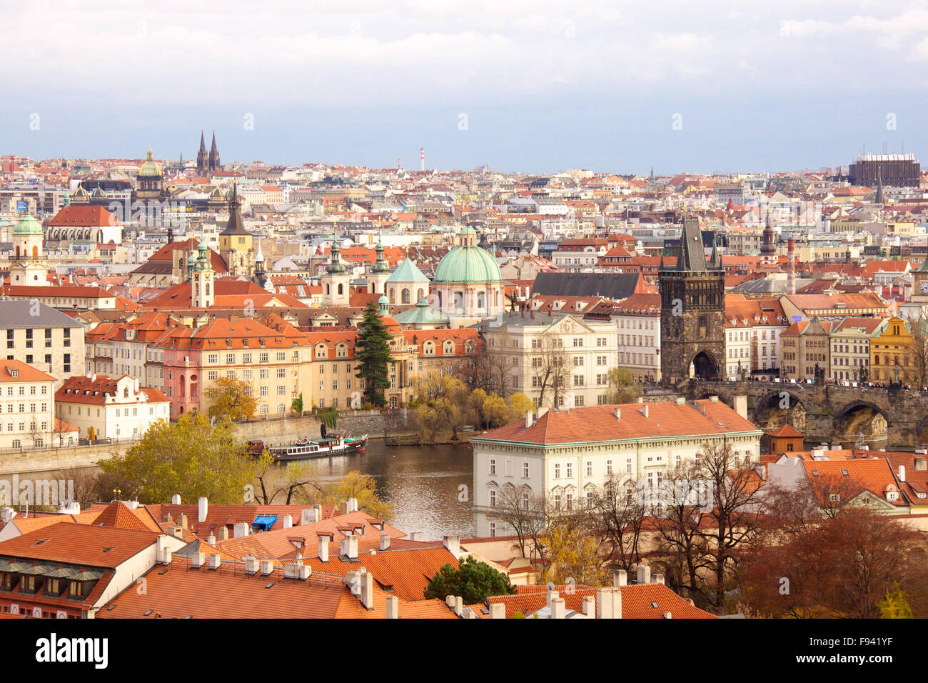 Old Prague city view Czech Stock Photo - Alamy