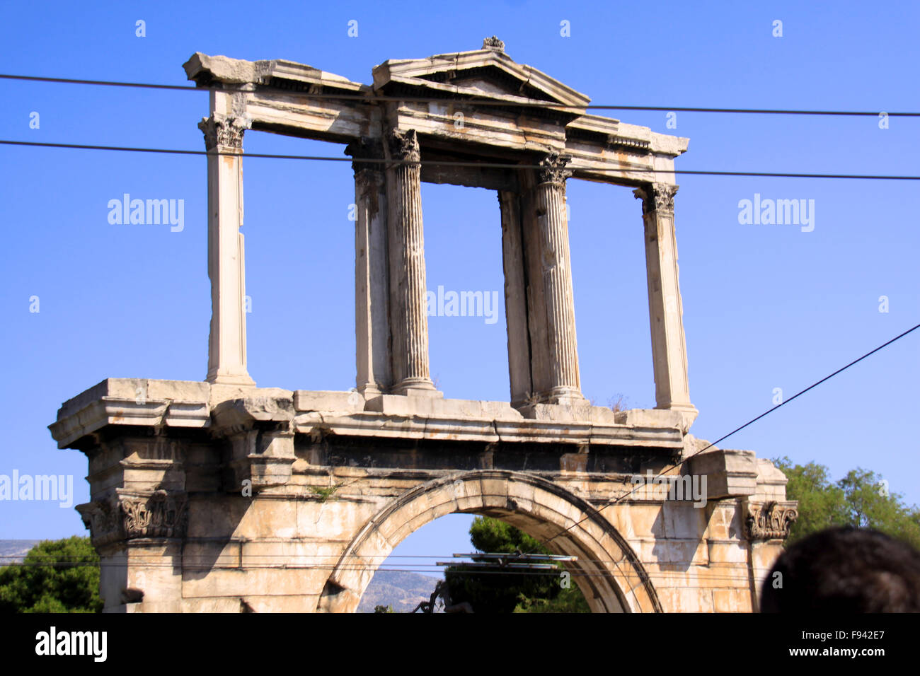 Hadrian's Arch (also known as Hadrian's Gate) was constructed in 131 AD ...