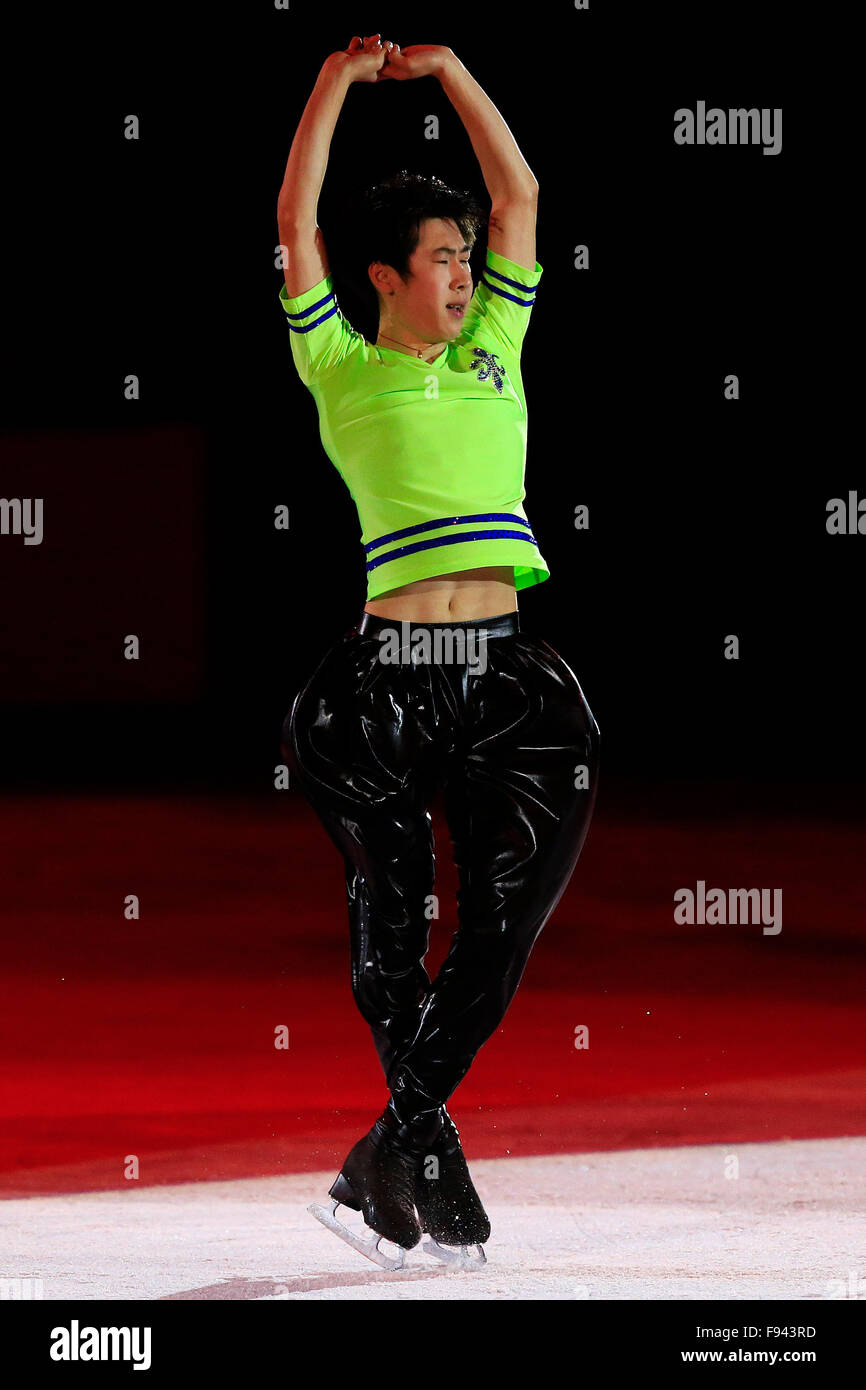 Barcelona, Spain. 13th Dec, 2015. Jin Boyang of China performs during ...