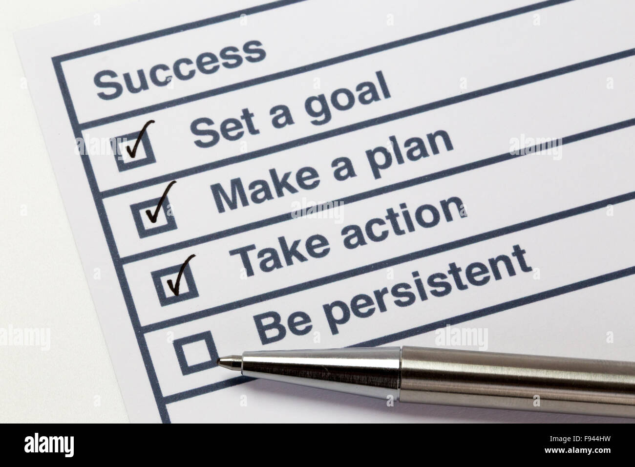 Tick list hi-res stock photography and images - Alamy