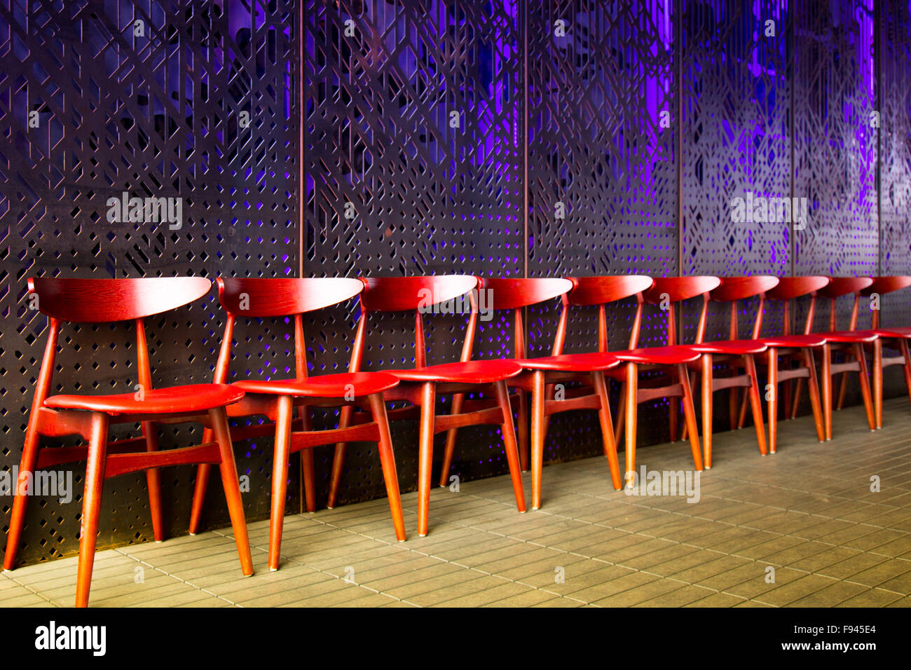 Empty chairs in front restaurant hi-res stock photography and images ...
