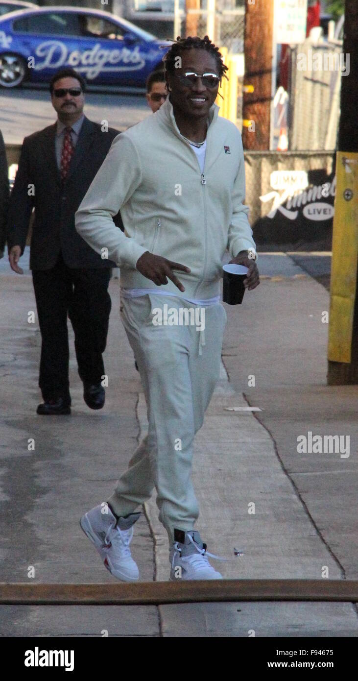 Rapper and hip hop artist, Future at ABC studios for Jimmy Kimmel Live ...