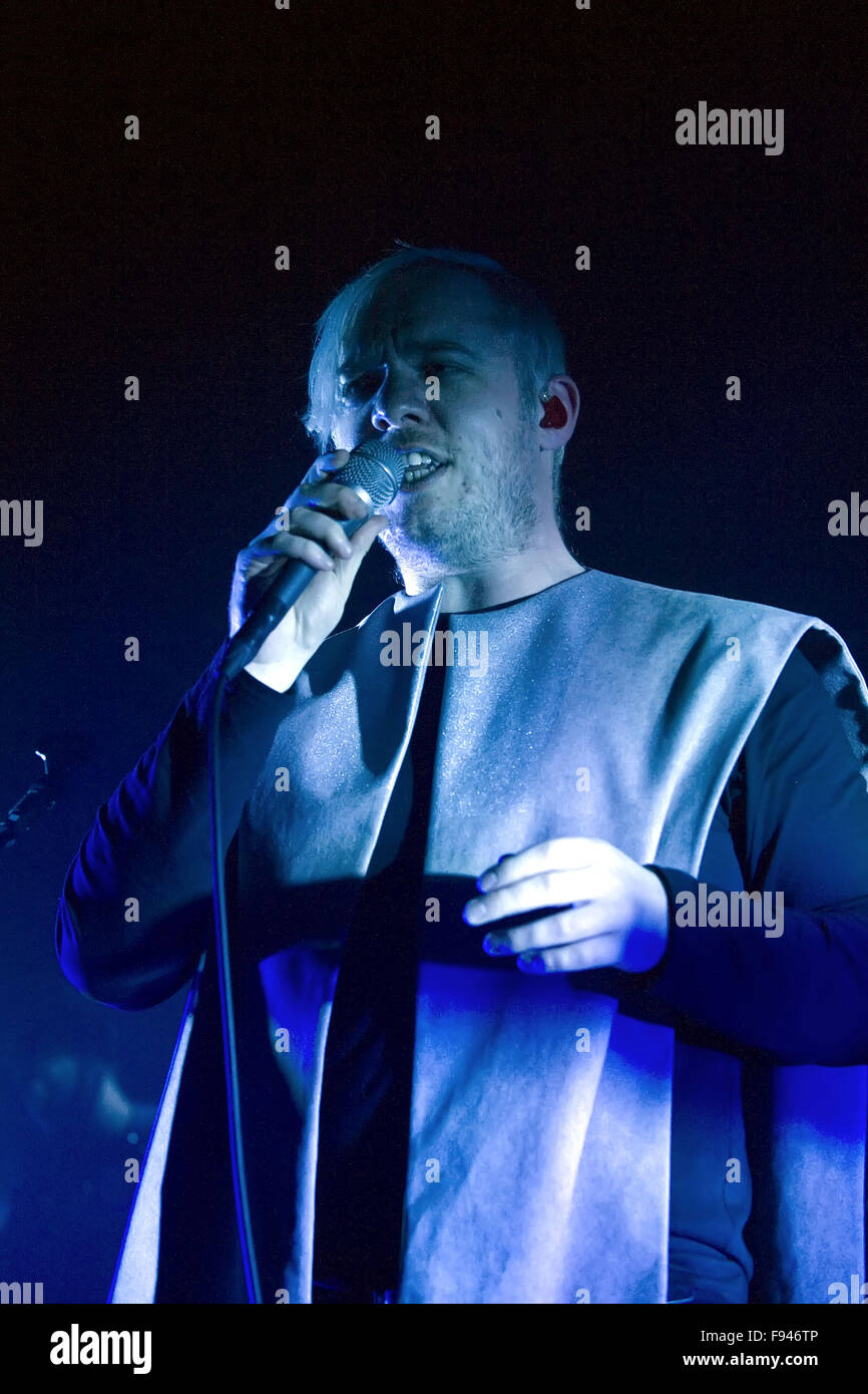 English art rock band Everything Everything performing live on stage at ...