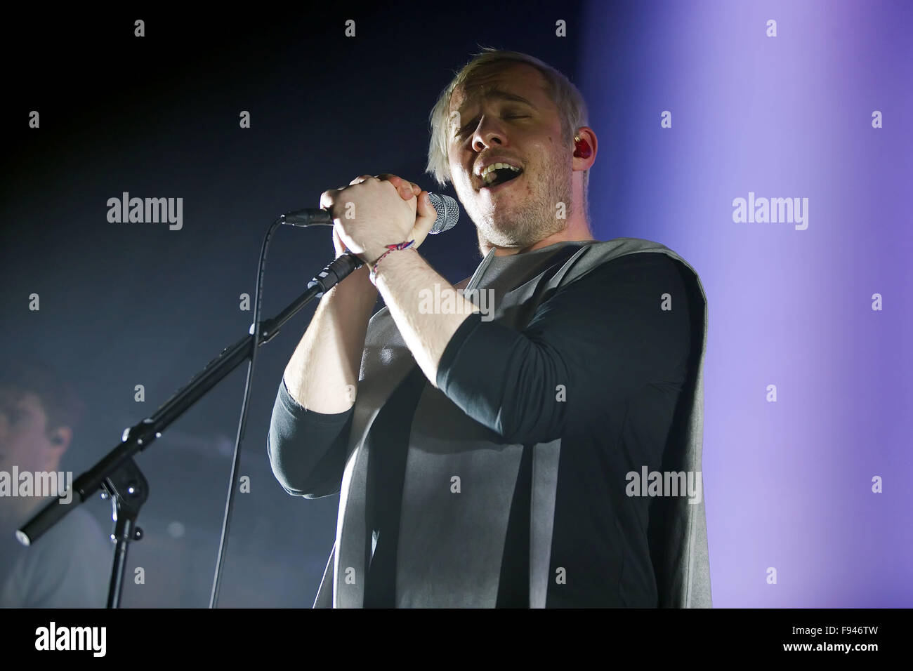 English art rock band Everything Everything performing live on stage at ...