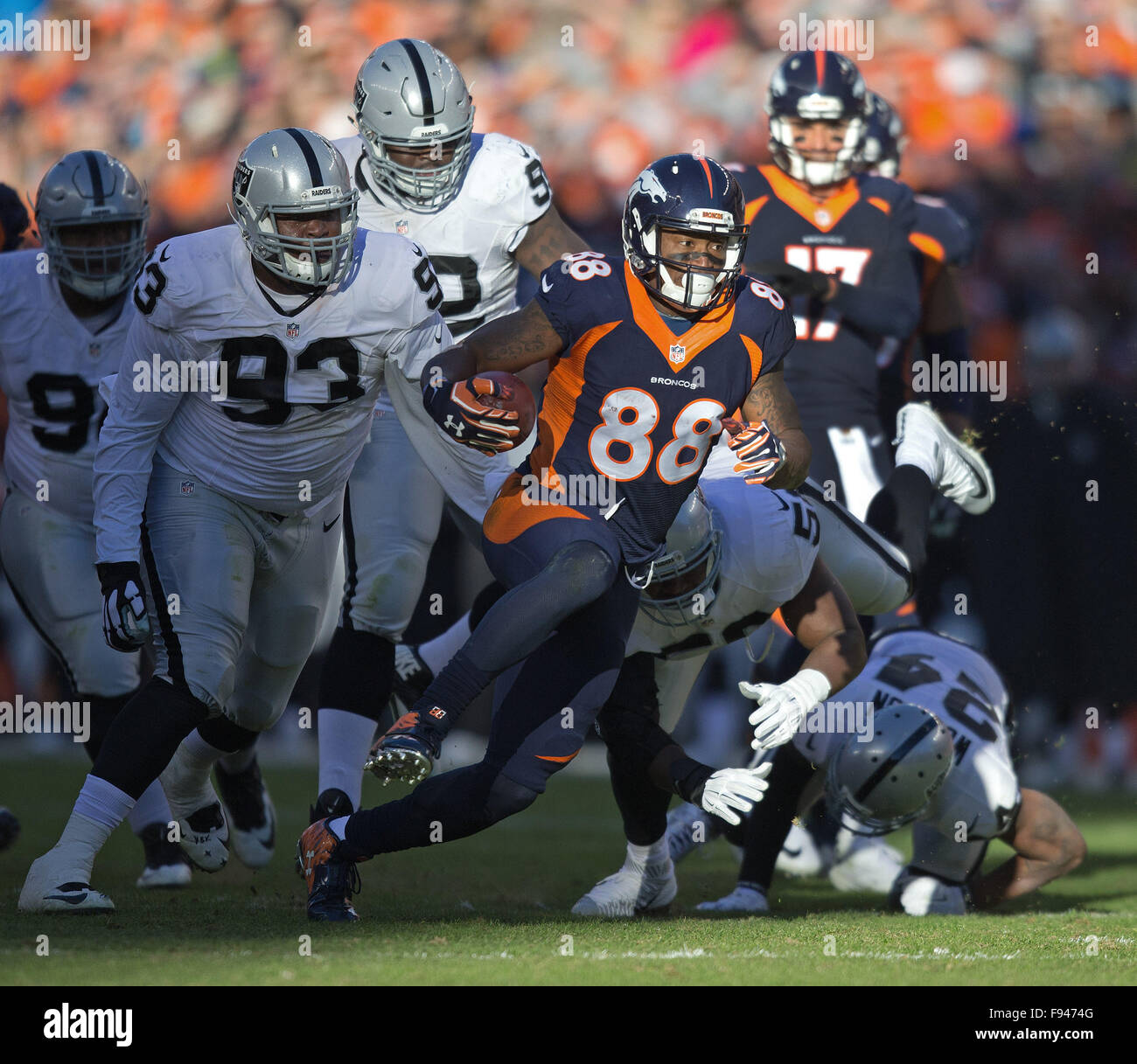 Denver, Colorado, USA. 13th Dec, 2015. Broncos WR DEMARYIUS THOMAS ...