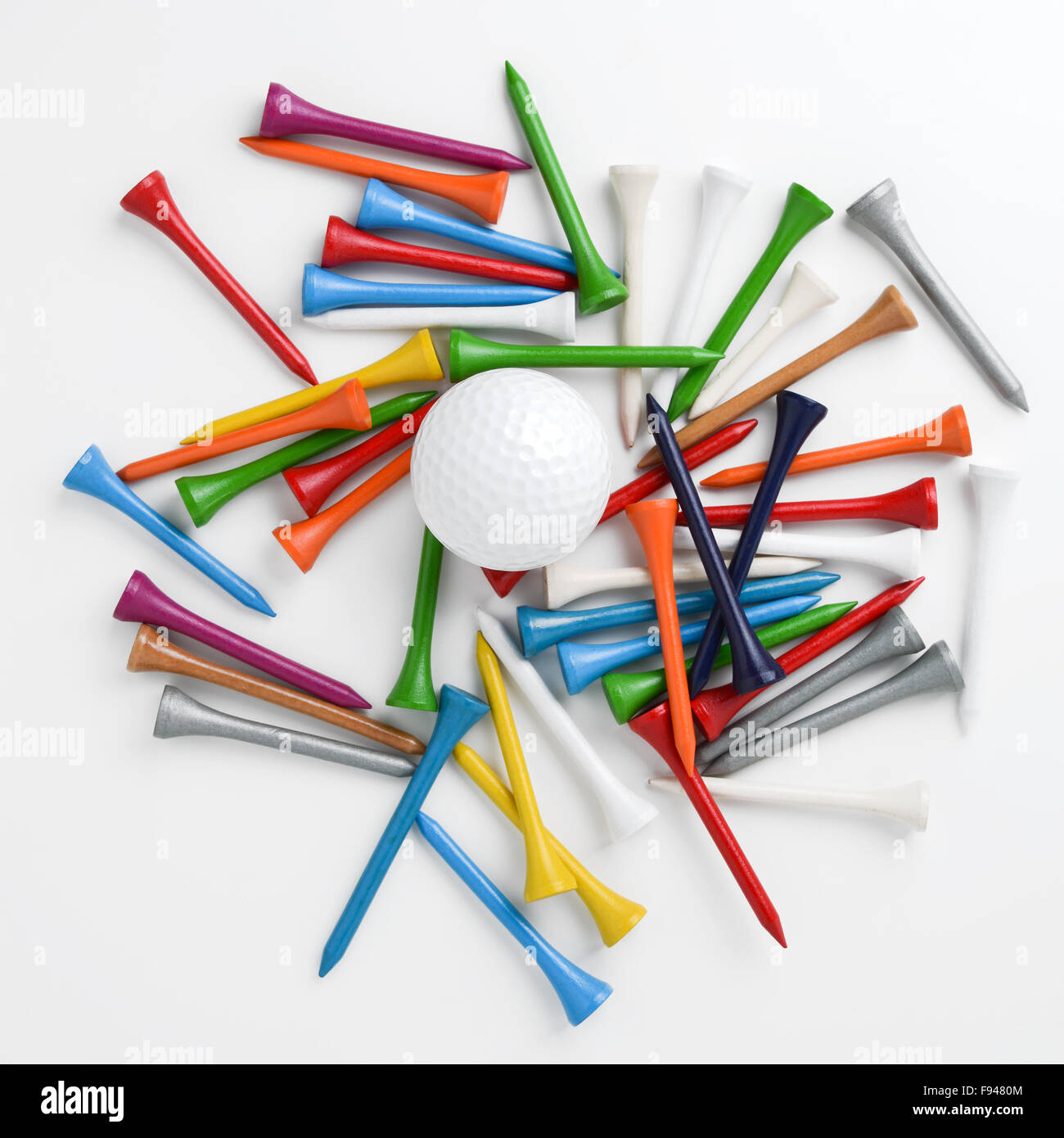 golf ball and tee Stock Photo - Alamy