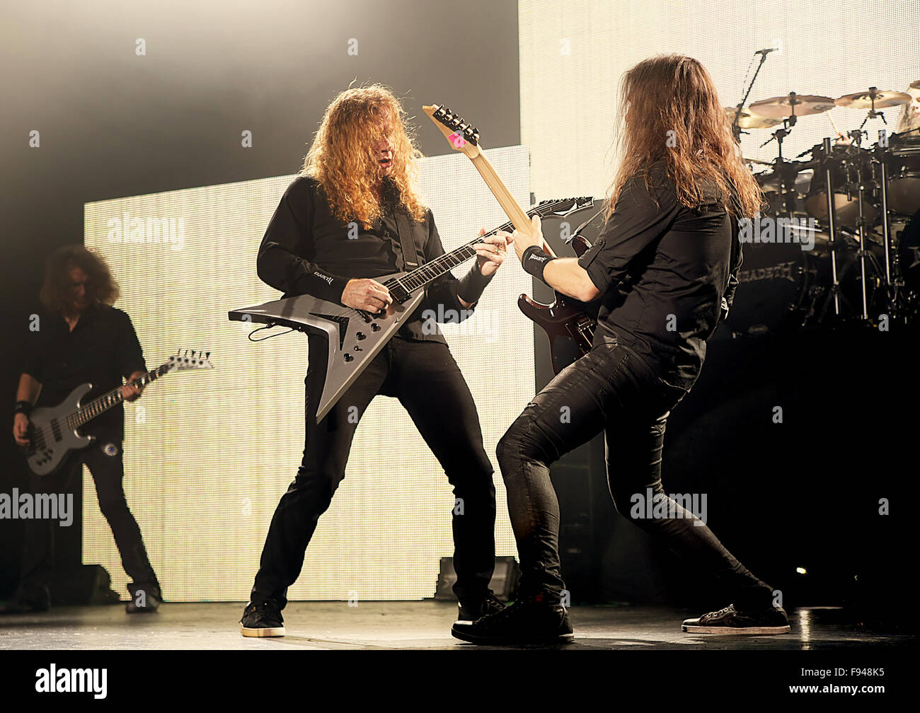 Megadeth Performing at Manchester O2 Apollo Featuring: Dave Mustaine ...