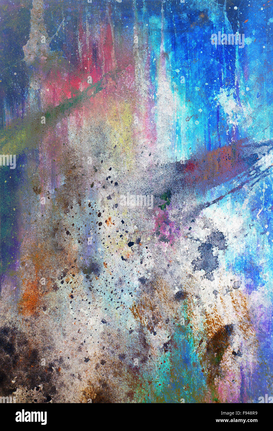 abstract color Backgrounds, painting collage with spots, rust structure ...