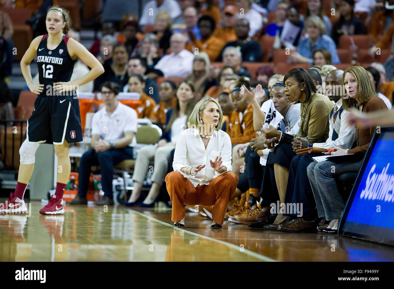 Austin TX, USA. 13th Dec, 2015. Texas Longhorns Head Coach Karen Aston ...