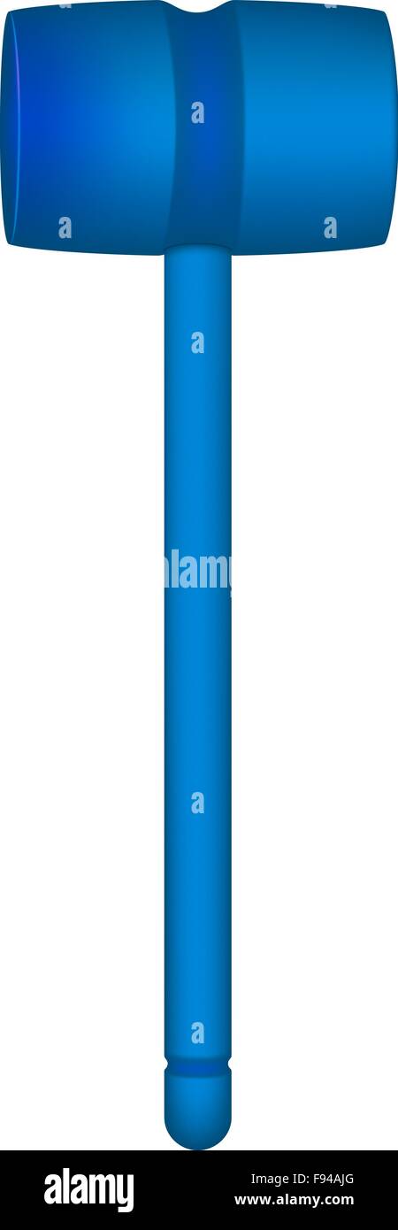 Wooden mallet in blue design Stock Vector Image & Art - Alamy