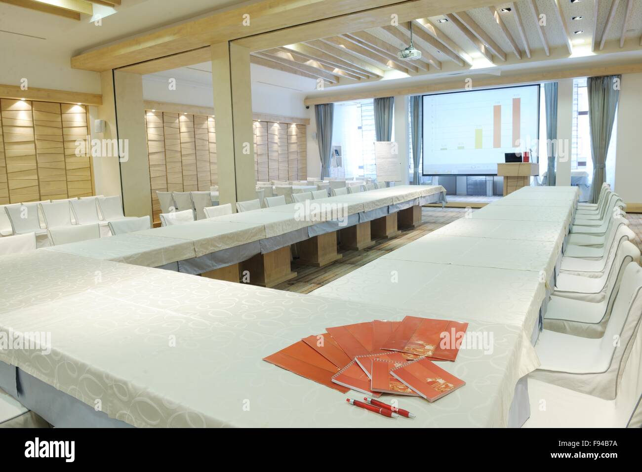 Empty business conference room interior Stock Photo - Alamy