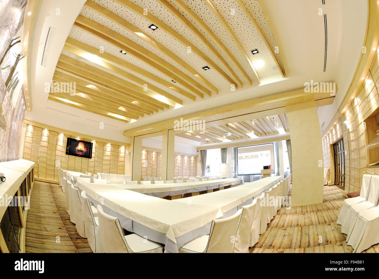 Empty business conference room interior Stock Photo - Alamy