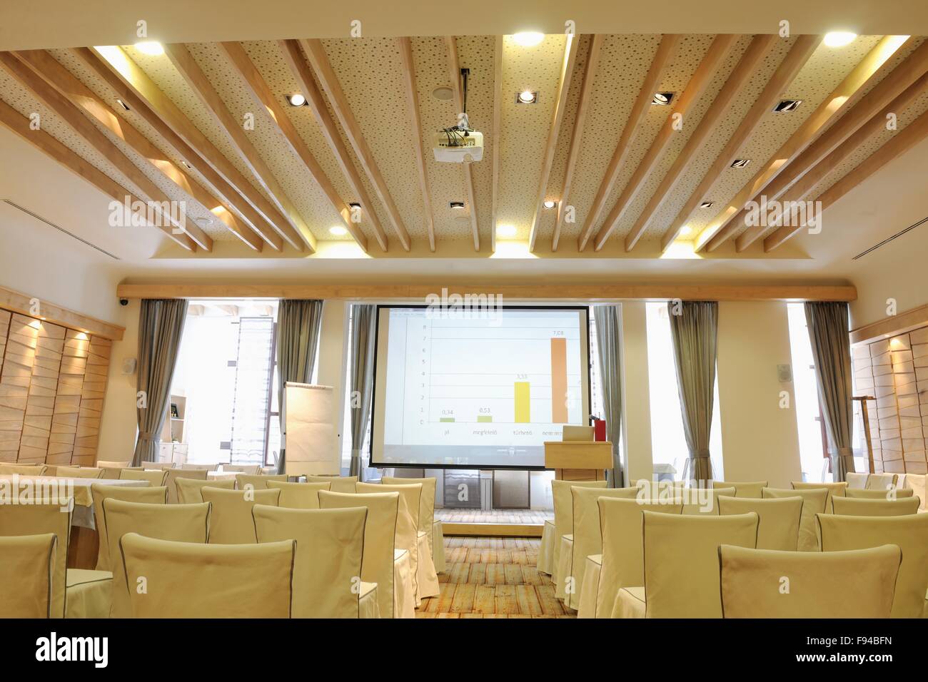 Empty business conference room interior Stock Photo - Alamy