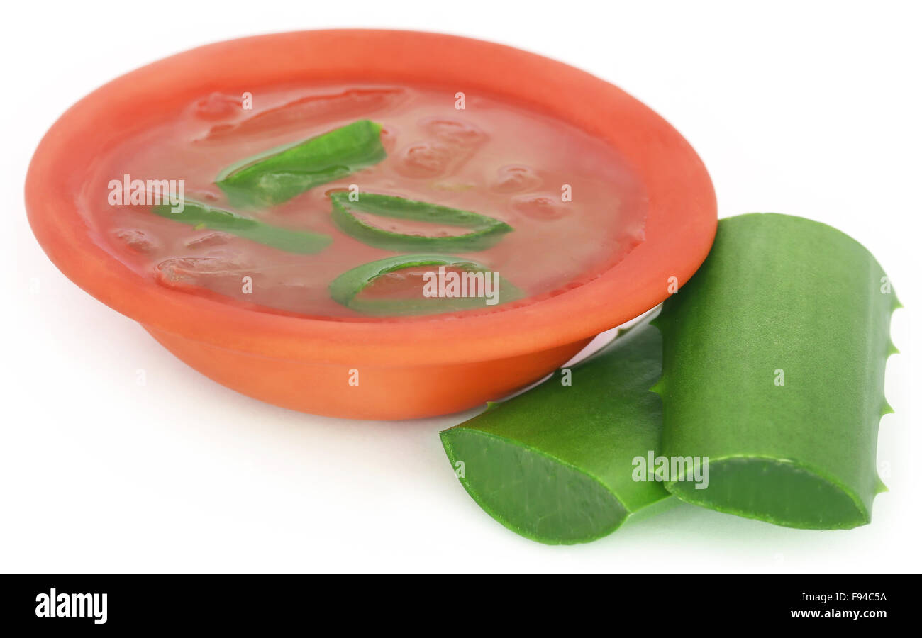 Green aloe leaf in Cut Out Stock Images & Pictures - Alamy