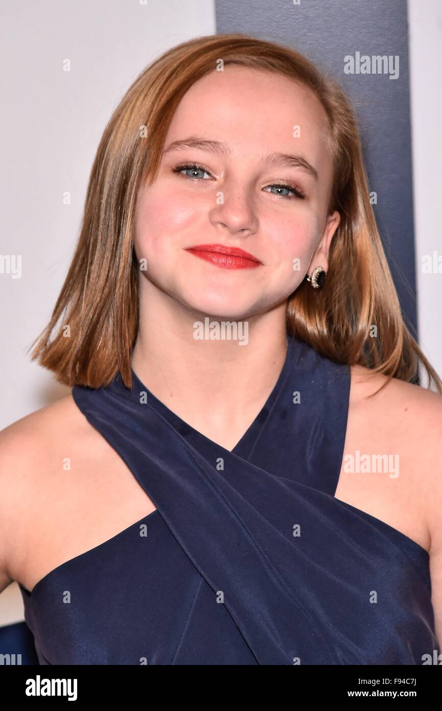 New York, NY, USA. 13th Dec, 2015. Madison Wolfe at arrivals for JOY ...