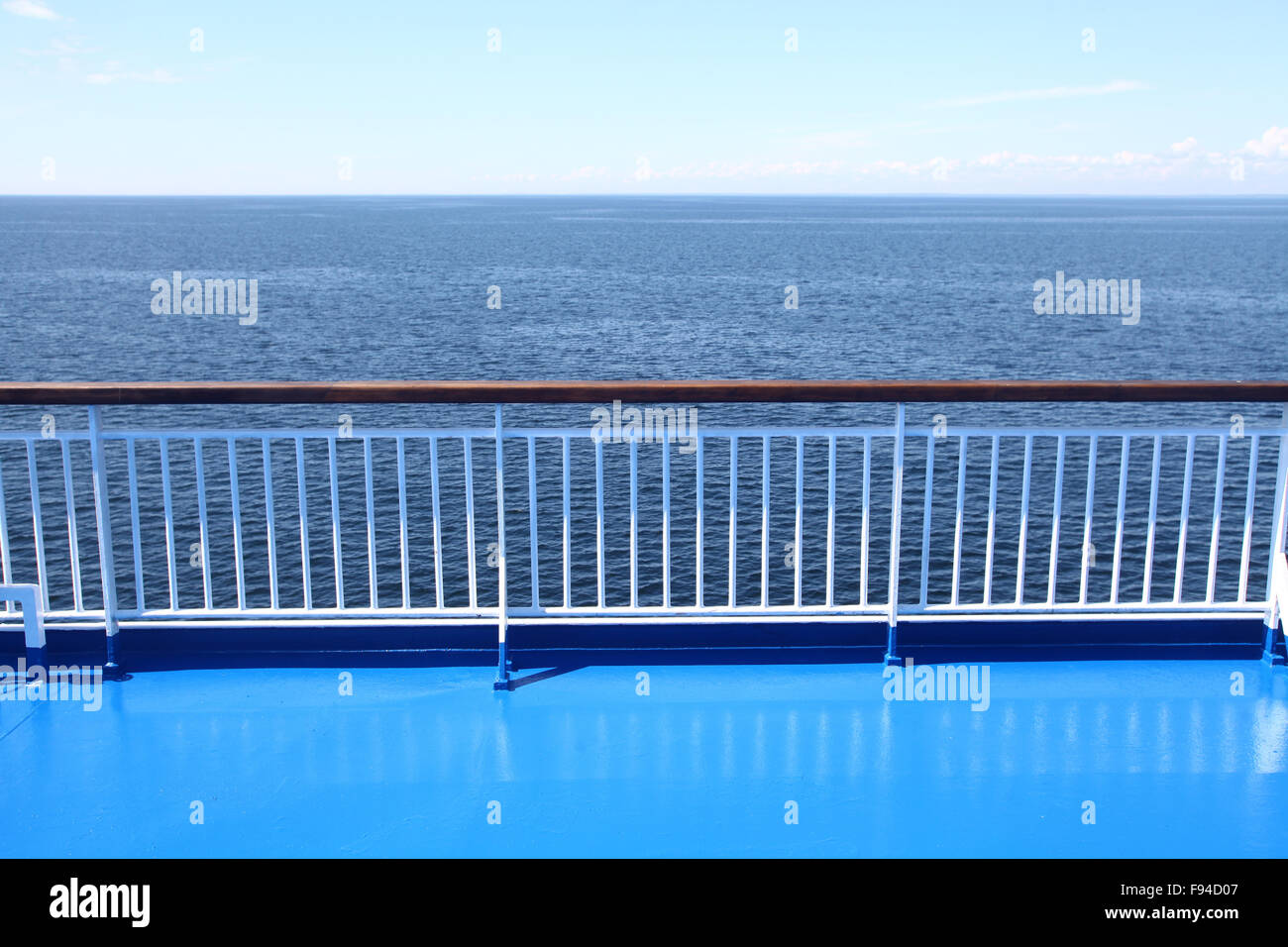 Color image of a rail on the deck of a cruise ship Stock Photo - Alamy