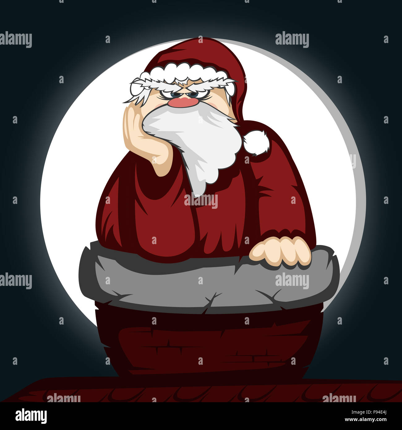 Santa Christmas Animated Mooning Emoticons
