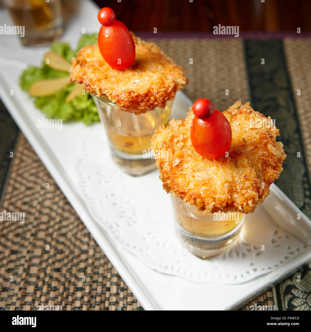 Deep fried prawn cake hi-res stock photography and images - Alamy