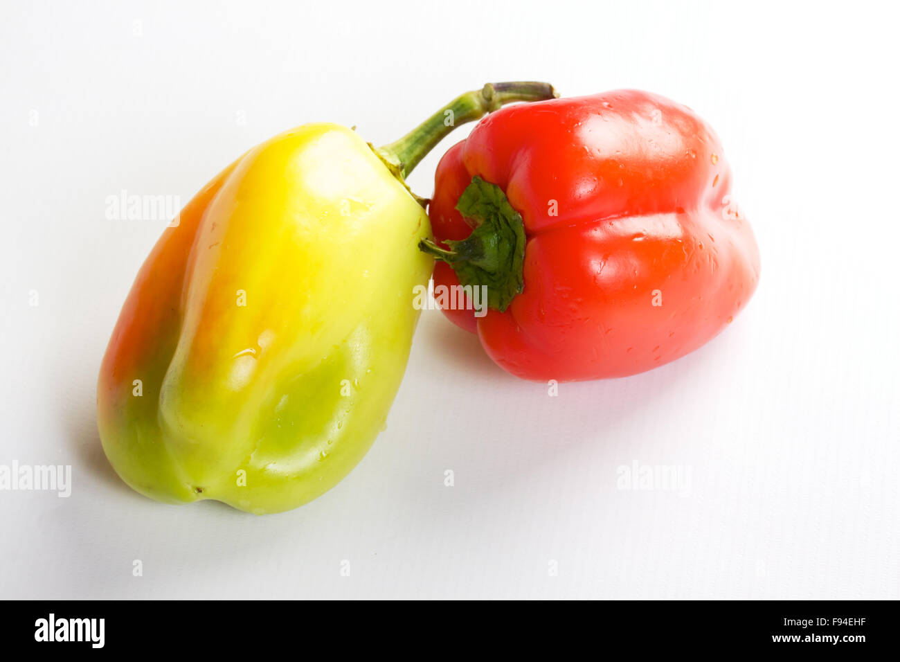 Bell pepper mix on the white background Stock Photo - Alamy