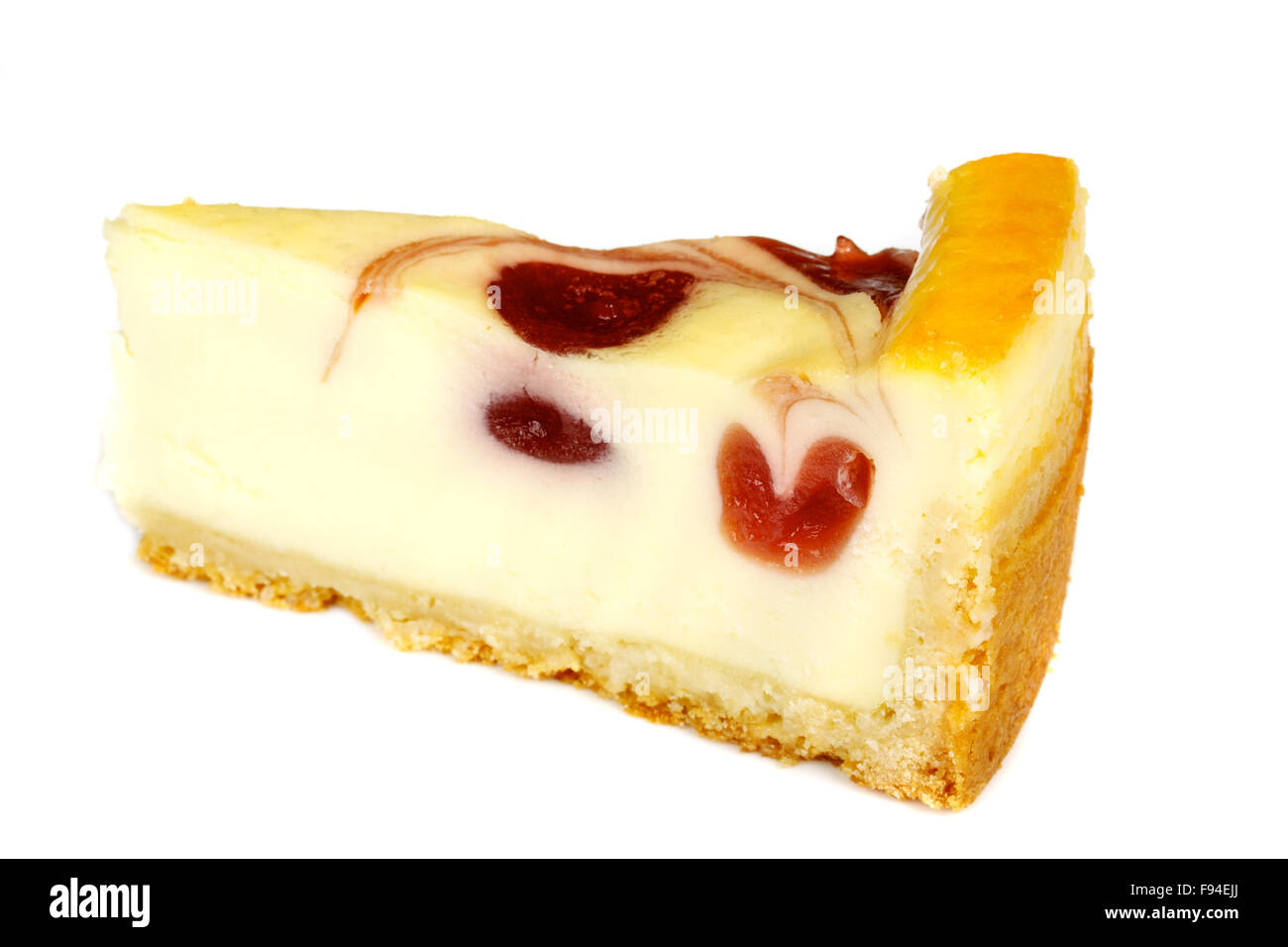 Cheesecake isolated on white background Stock Photo - Alamy