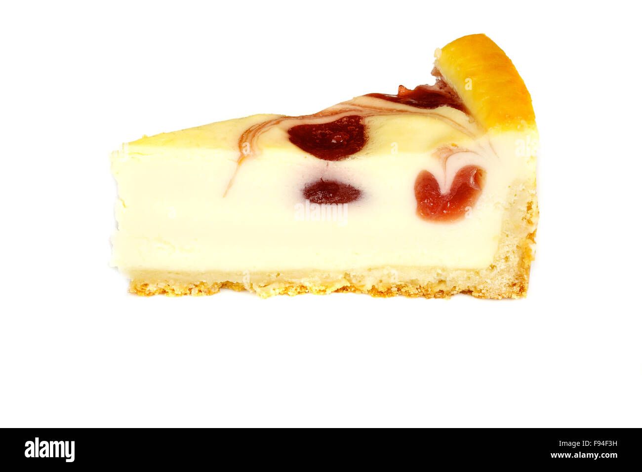Cheesecake isolated on white background Stock Photo - Alamy