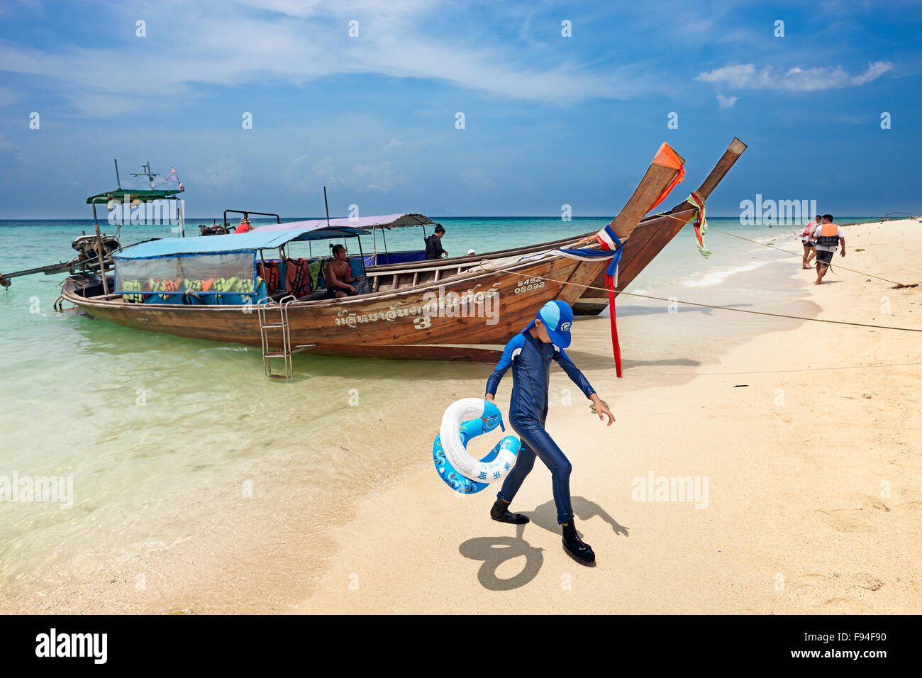 Beach on Poda Island (Koh Poda). Krabi Province, Thailand Stock Photo ...