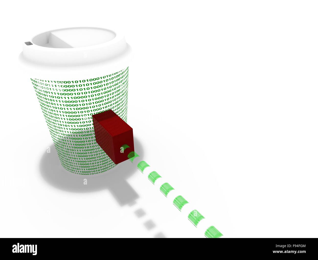 Connected coffee cup Stock Photo - Alamy