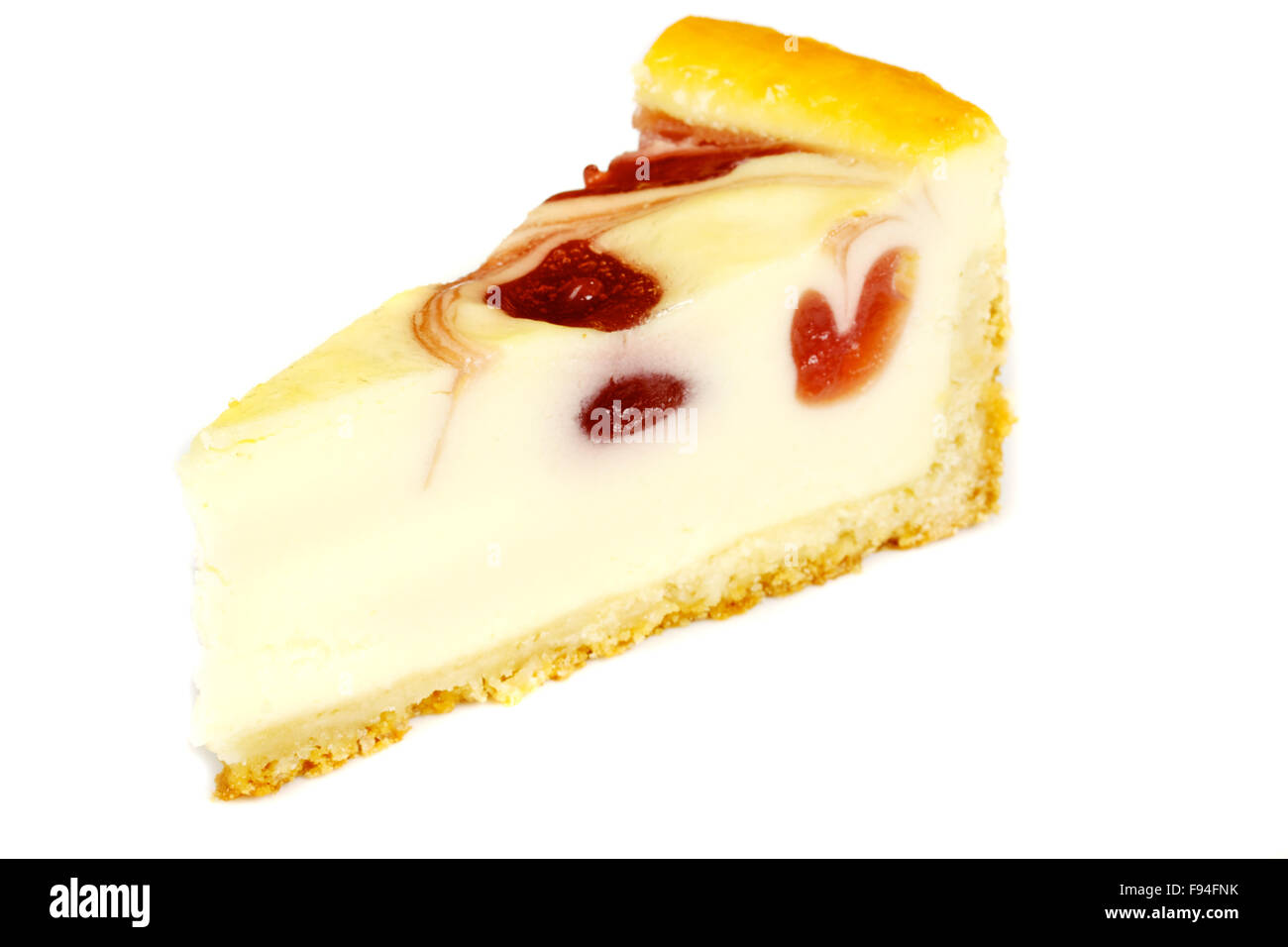 Cheesecake isolated on white background Stock Photo - Alamy