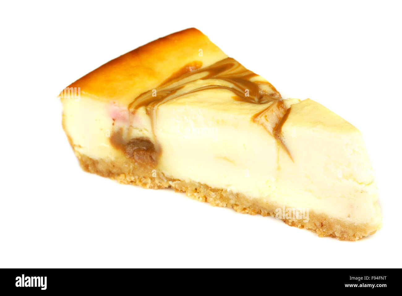 Cheesecake isolated on white background Stock Photo - Alamy