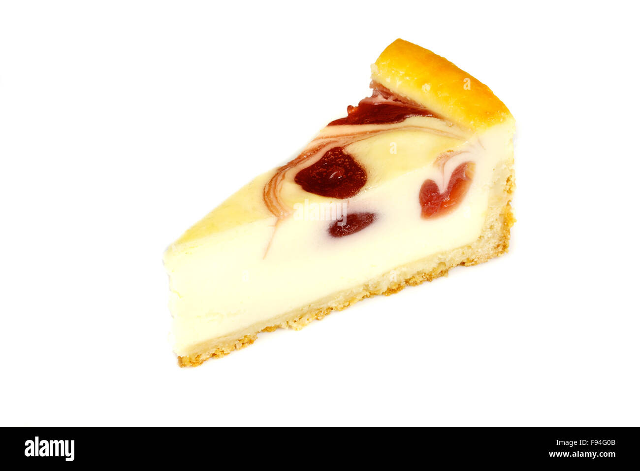 Cheesecake isolated on white background Stock Photo - Alamy