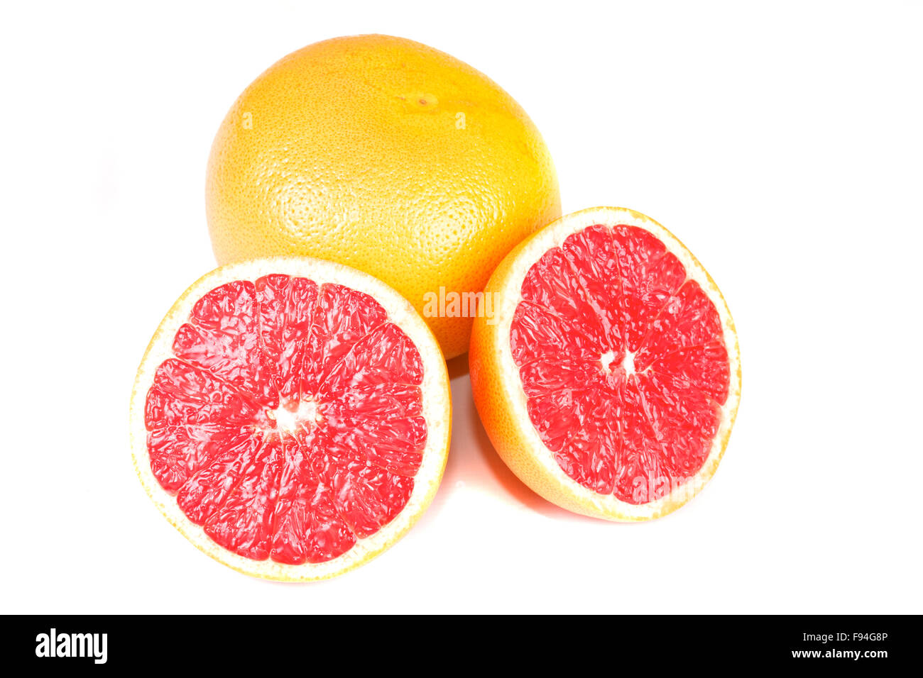 Ripe orange grapefruit isolated on white background Stock Photo - Alamy