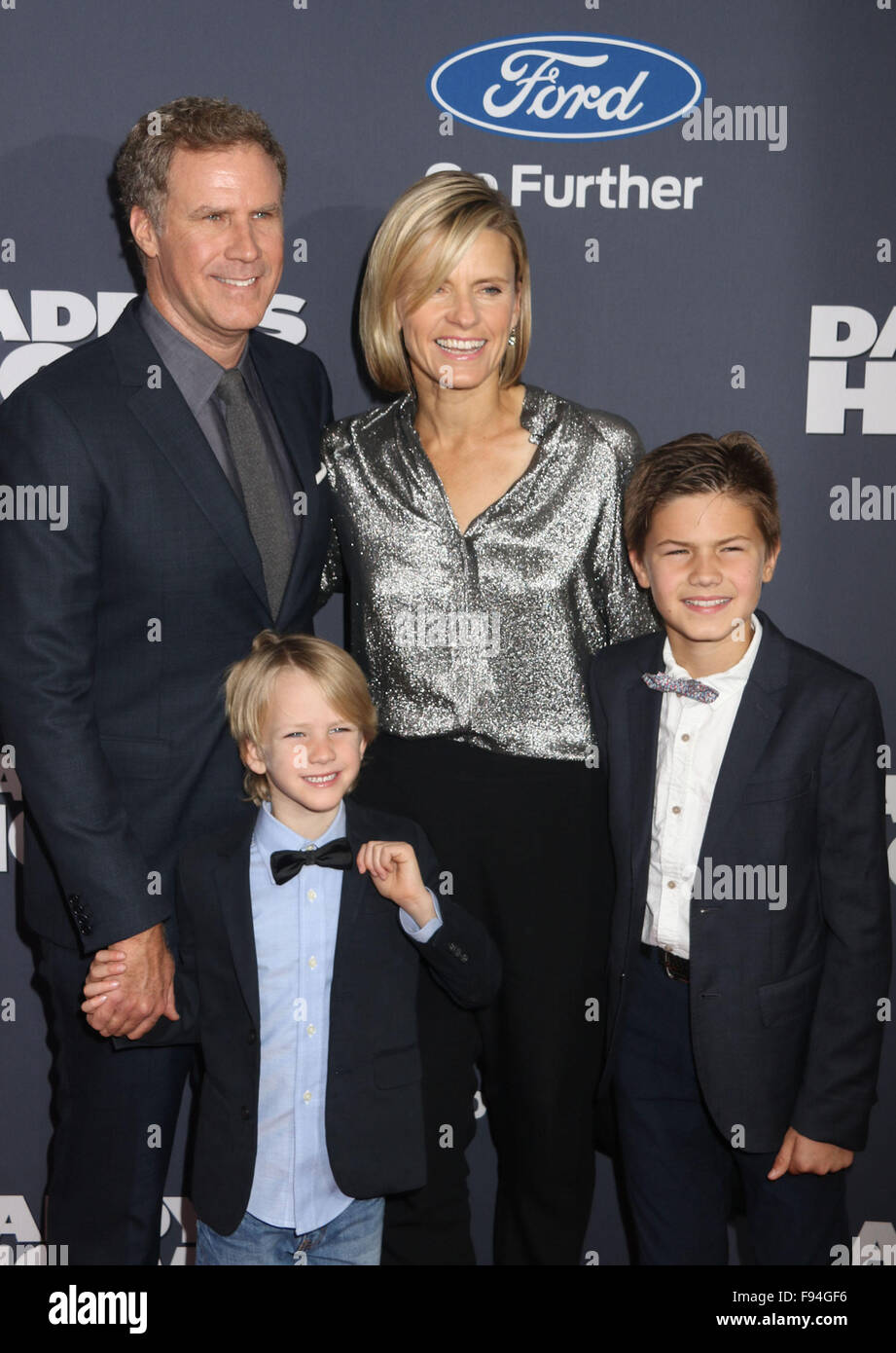New York, New York, USA. 13th Dec, 2015. Actor WILL FERRELL, wife ...