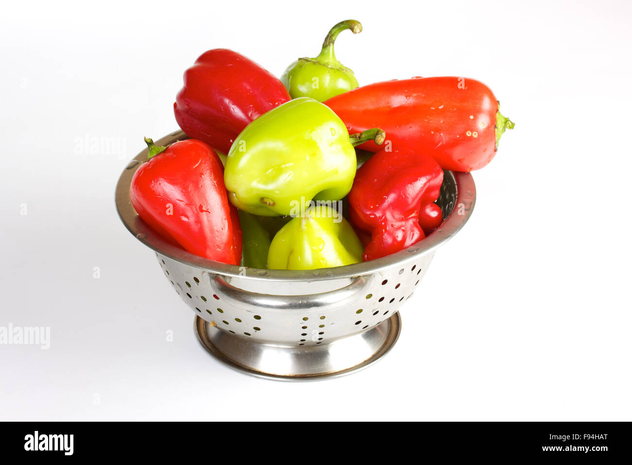 Bell pepper mix on the white background Stock Photo - Alamy