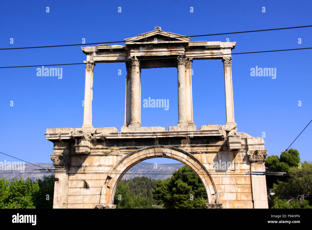 Hadrian's Arch (also known as Hadrian's Gate) was constructed in 131 AD ...