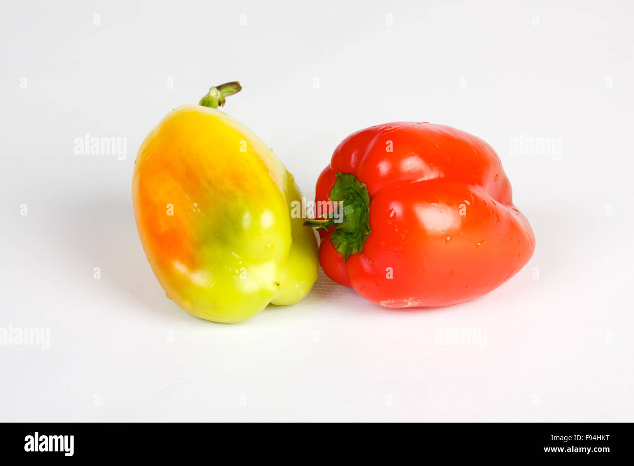 Bell pepper mix on the white background Stock Photo - Alamy