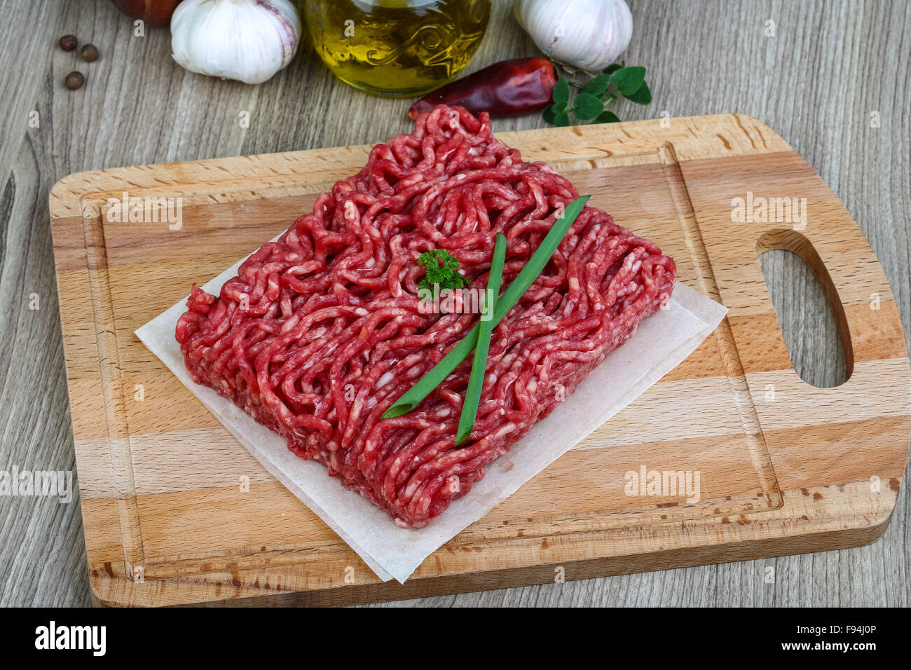 Raw Minced beef meat - ready for cooking Stock Photo - Alamy