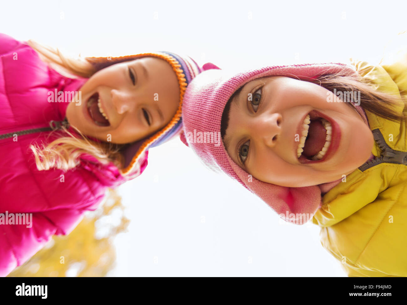happy laughing girls faces outdoors Stock Photo - Alamy