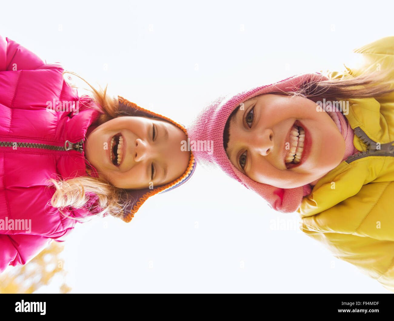 happy girls faces outdoors Stock Photo - Alamy