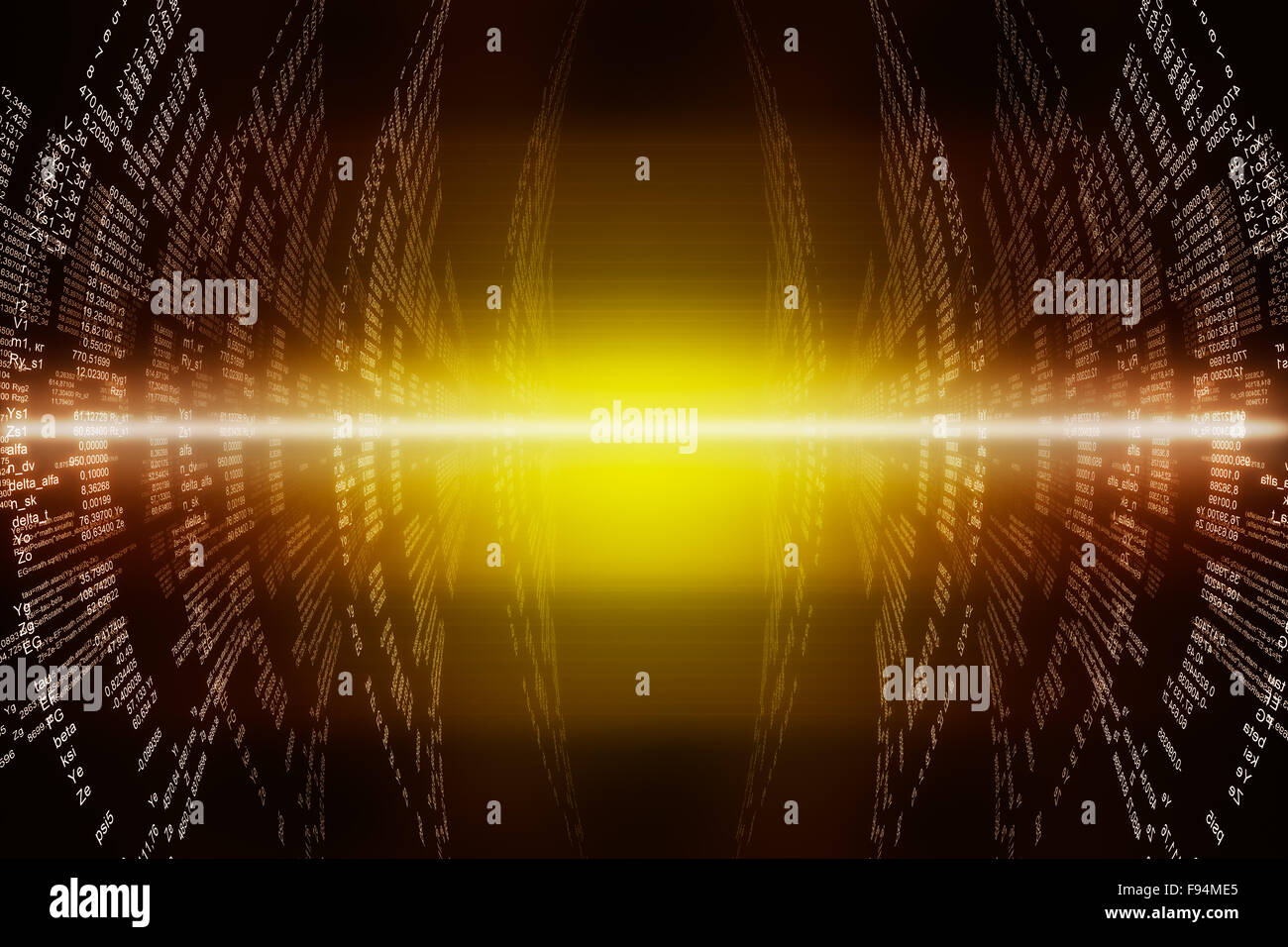 Computer illustration consisting of binary code Stock Photo - Alamy
