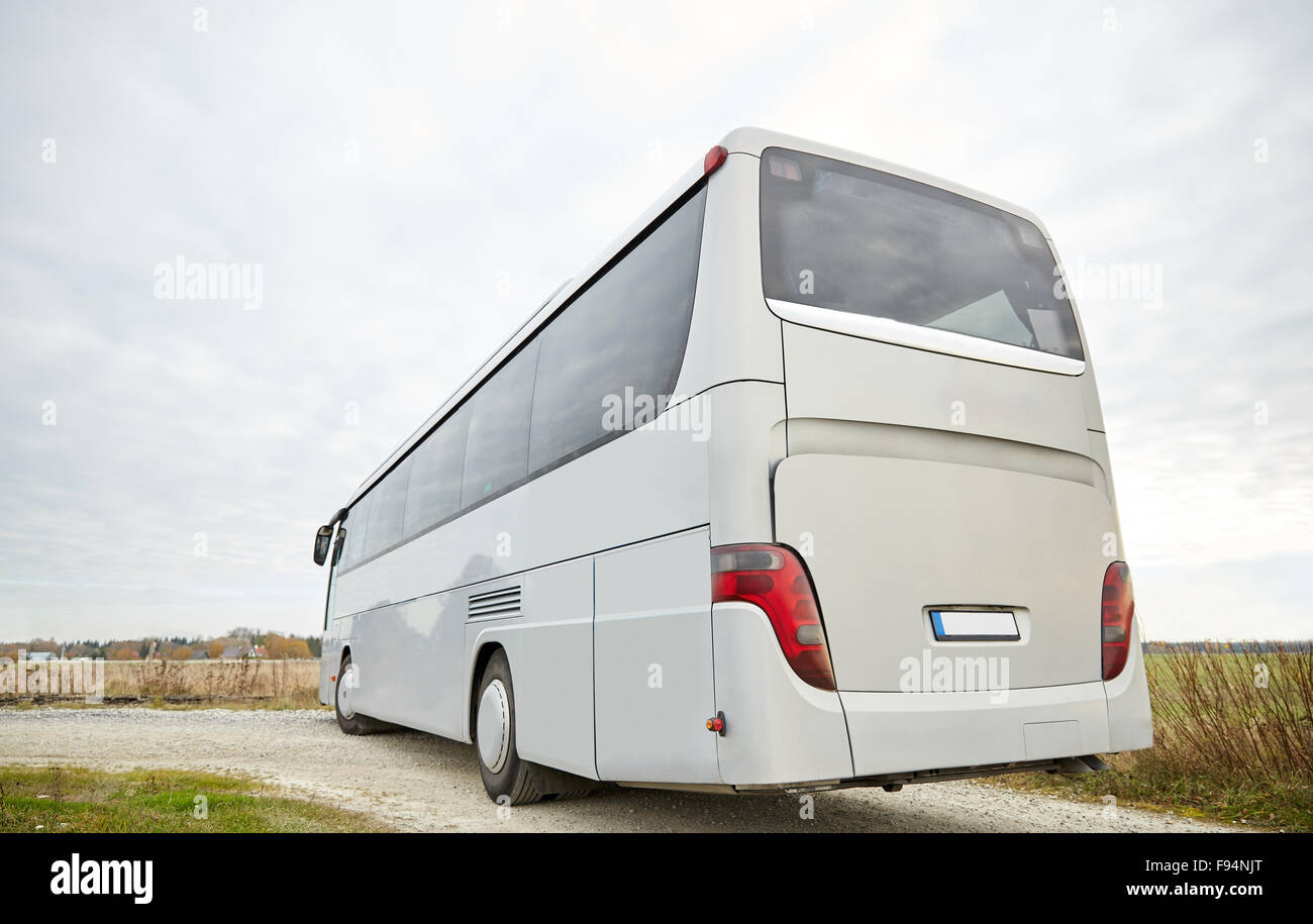 tour bus driving outdoors Stock Photo - Alamy