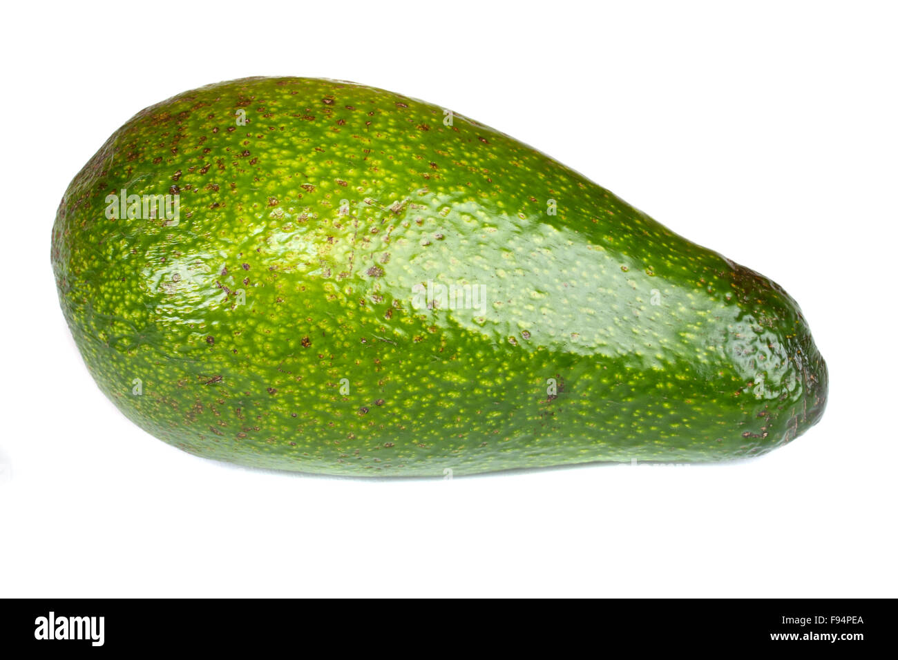 Ripe green avocado. Isolated on white background Stock Photo - Alamy