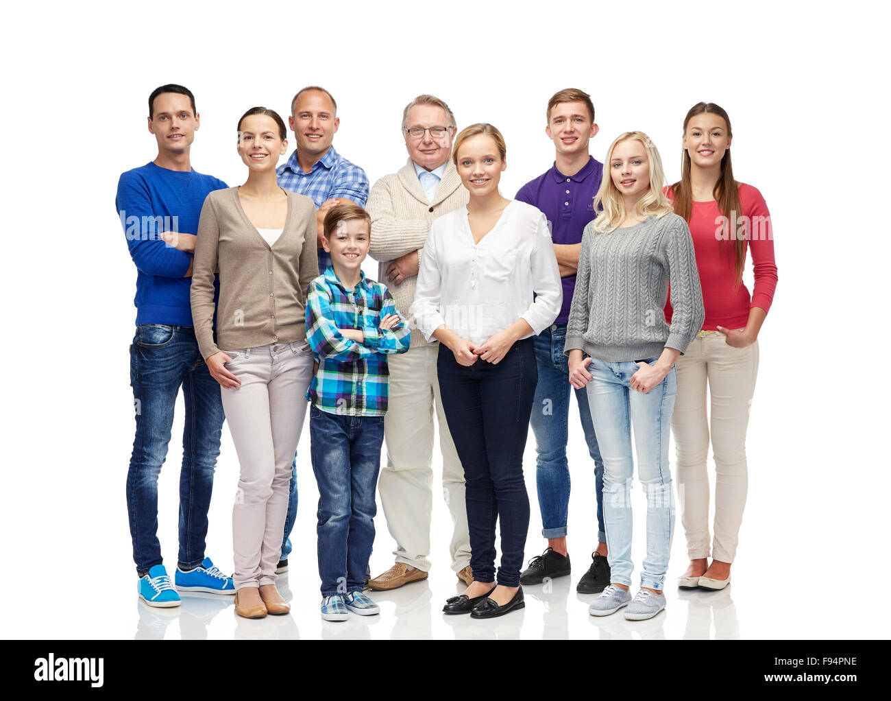 group of smiling people Stock Photo - Alamy