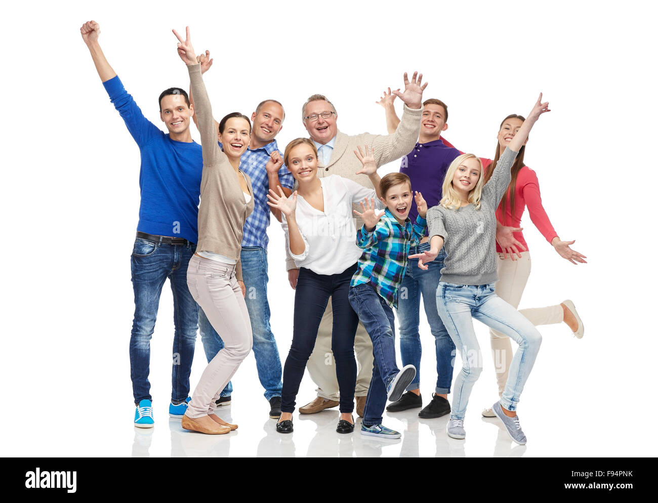 group of smiling people having fun Stock Photo - Alamy