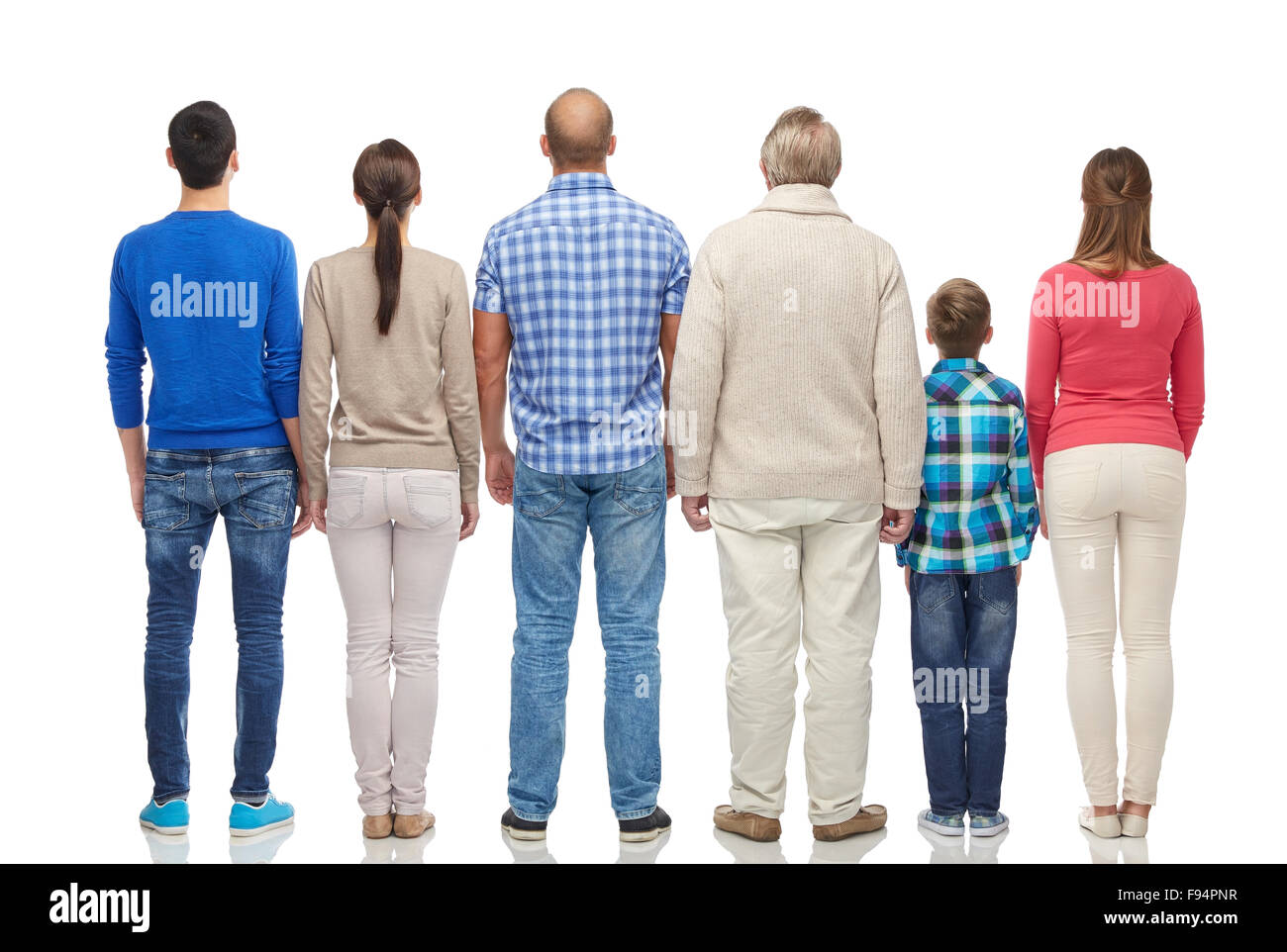 group of people from back Stock Photo - Alamy