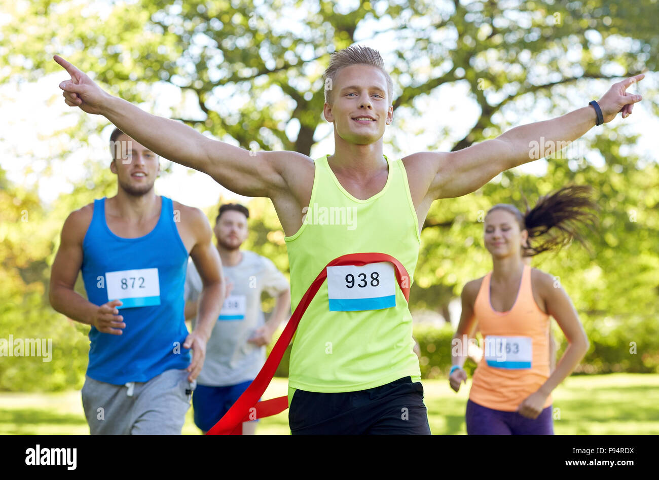 Teenage runner finish running race hi-res stock photography and images ...